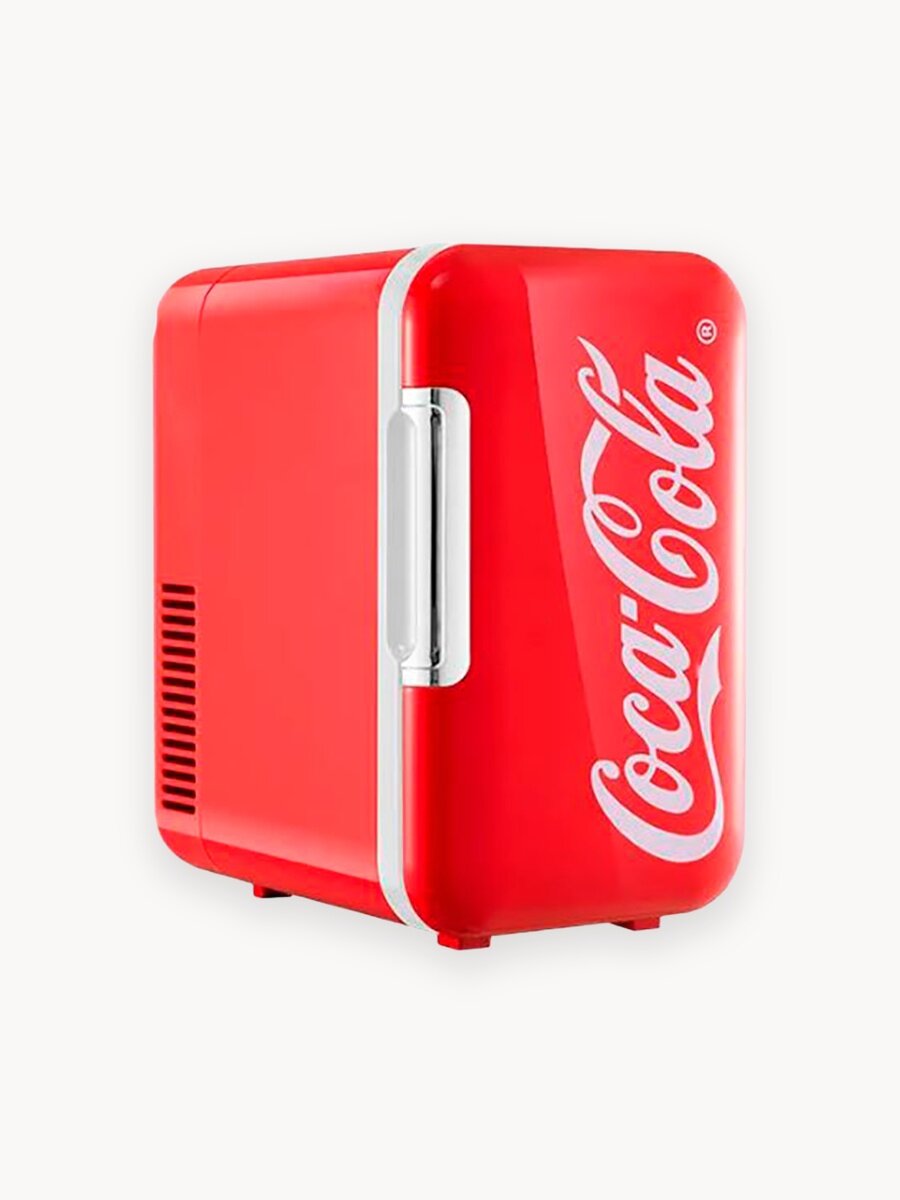 Мини-холодильник Cola Red, для косметики и напитков, антибактериальный, красный, 6 л