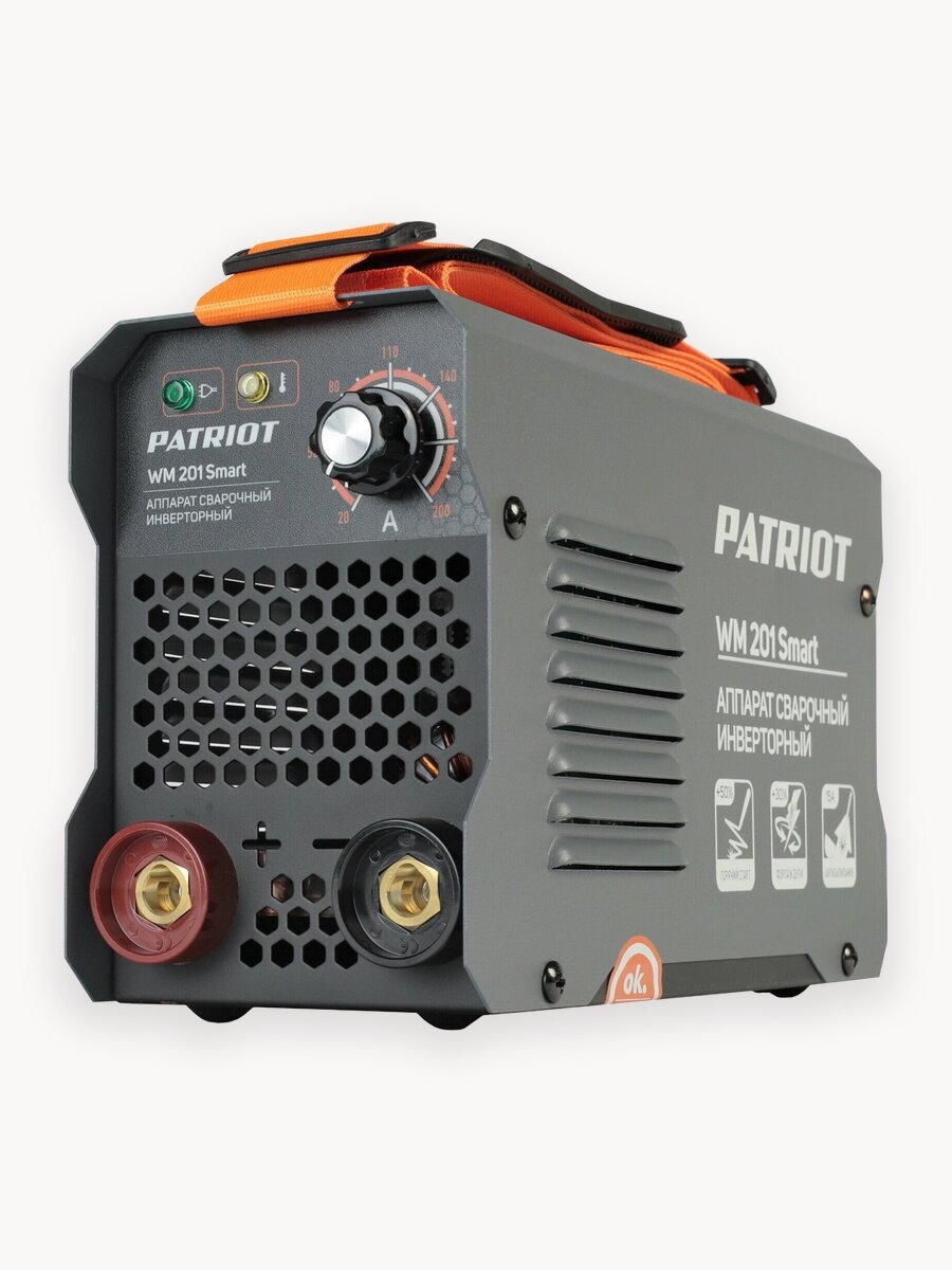 Сварочный аппарат инверторный PATRIOT WM 201 Smart, 8,3кВт, 200А