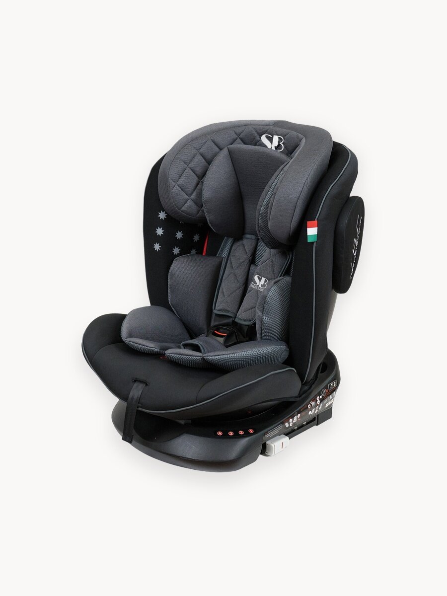 Автокресло группа 0123 (0-36) Sweet Baby Crosstour 360 SPS Isofix Grey/Black