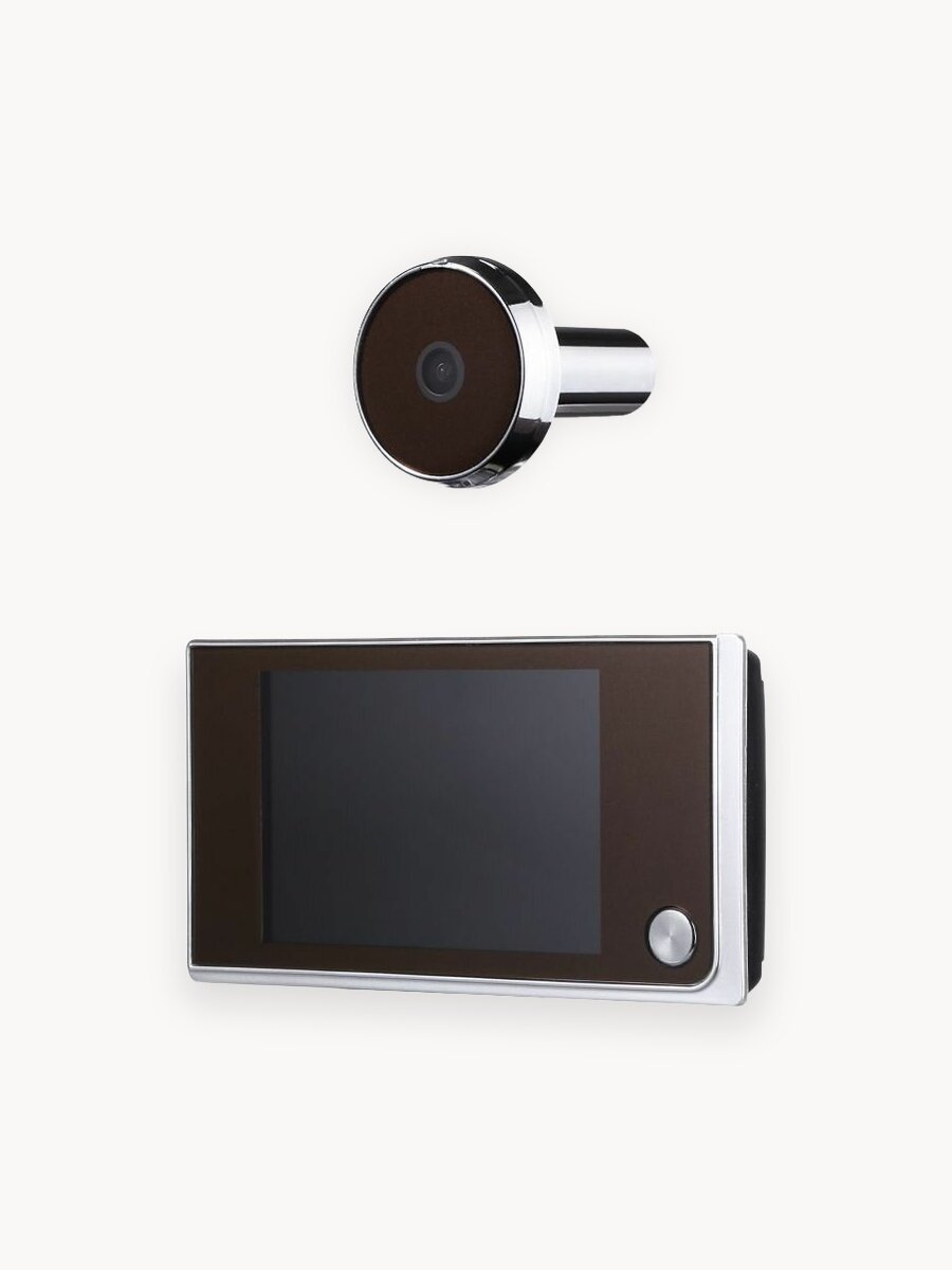 Видеоглазок для входной двери 3,5 дюйма,120 Широкий угол, LCD-экран, серебристый
