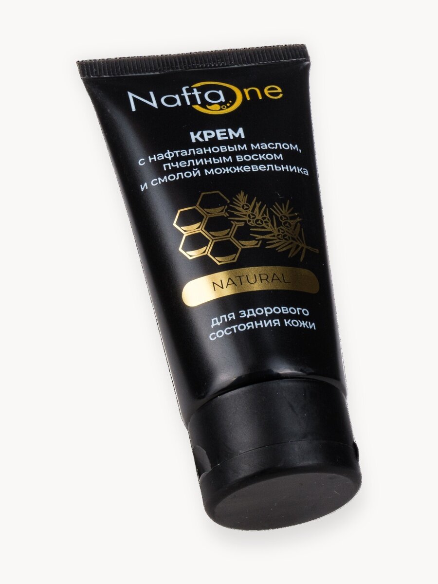 Крем для тела и лица с нафталановым маслом, пчелиным воском и смолой можжевельника, 50 мл, 1 шт, от зуда и дерматита
