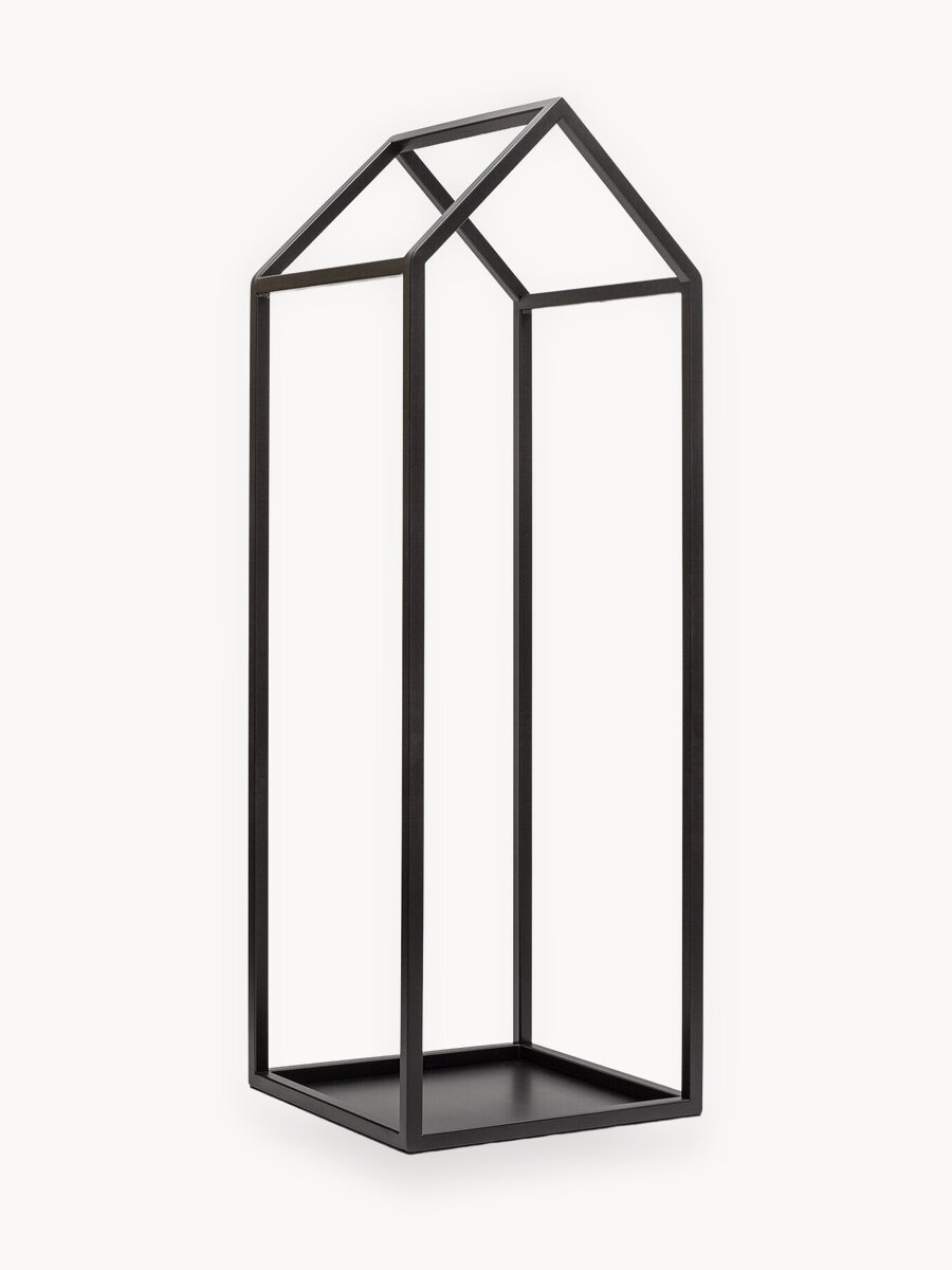 Дровница GreenWeen SVEG, для камина, сталь, цвет черный, 120x40x40 см