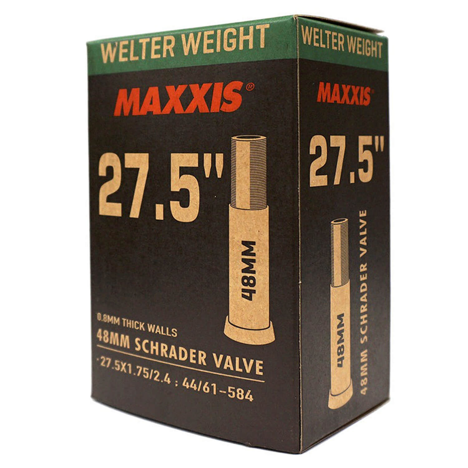 Велокамера Maxxis Welter Weight 27.5x1.75/2.4 0.8mm Автонипель 48мм