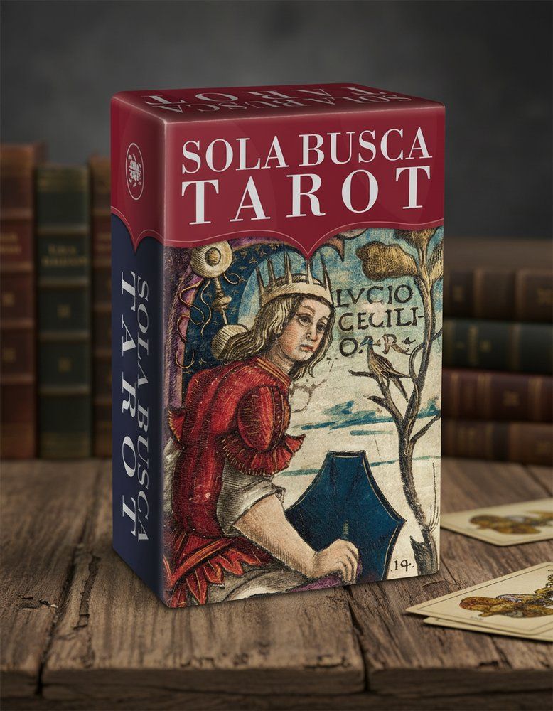 Карты Таро "Sola Busca Tarot Mini Pocket Size Cards" Lo Scarabeo / Сола Буска Таро Мини-Карманные ка