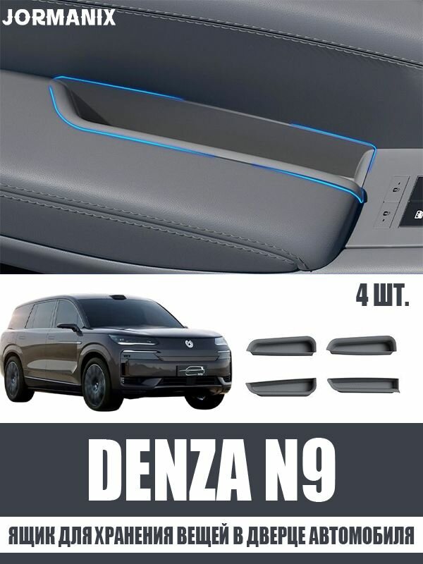 Органайзер для дверей Denza N9 — силиконовый вкладыш в дверной карман для защиты, антишум и удобного хранения
