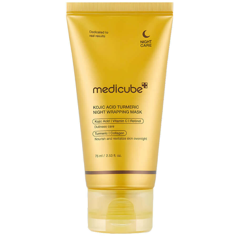 Ночная маска-плёнка с ретинолом и витамином С Medicube Kojic Acid Turmeric Night Wrapping Mask 75 мл