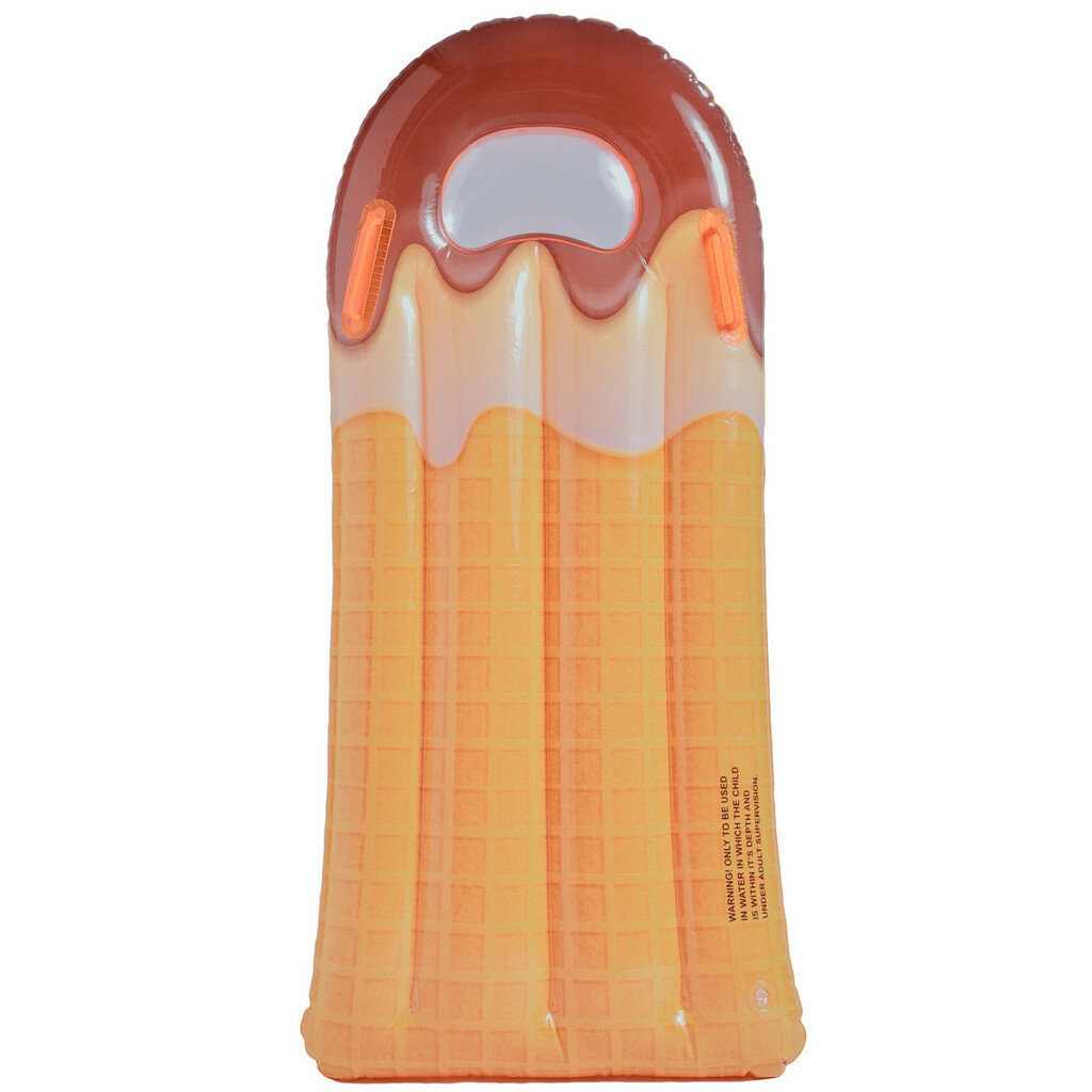 Надувная доска для серфинга thickened inflatable child surfboard floating handle float board water slide board swimming equipment swimming ring fruits, оранжевый