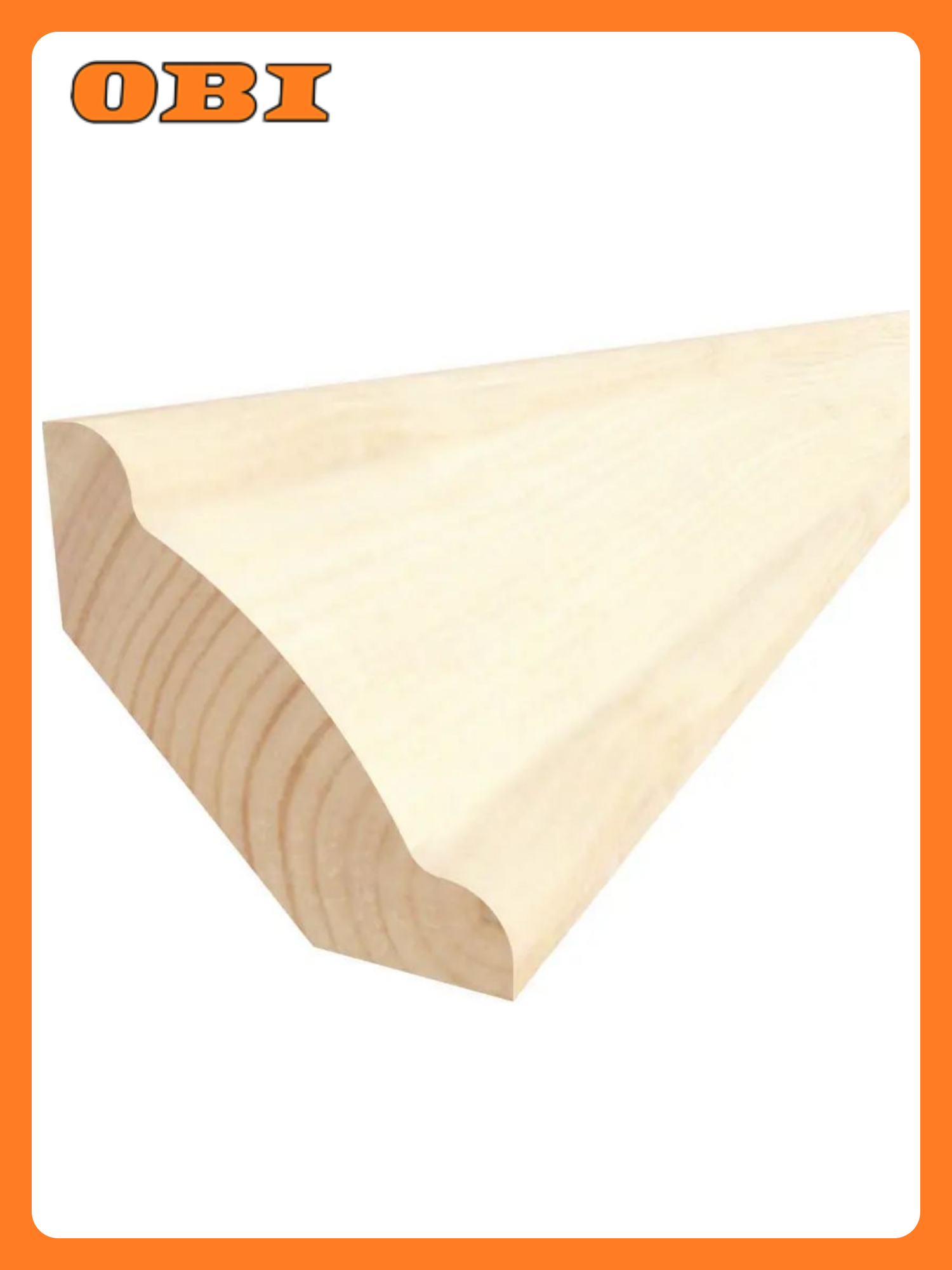 Галтель Timber and Style ГС-40, срощенная, хвоя, экстра, бежевая, 1000х40 мм