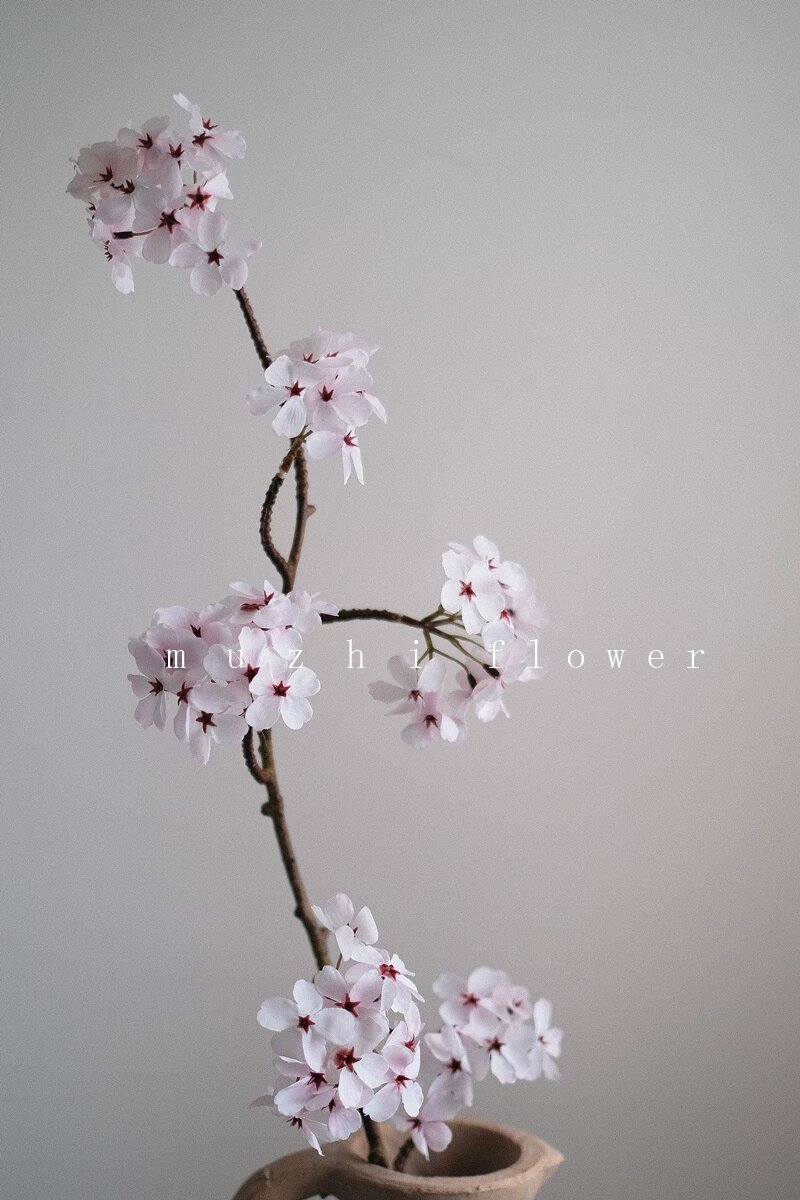 Искусственные цветы из грушевых цветков, имитированные цветочные композиции, цветы из персиковых и сливовых цветков,