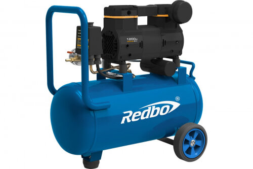 Безмасляный компрессор Redbo ACN-25/1200 (1.2кВт, 105л./мин, 25л, 2 цил.)
