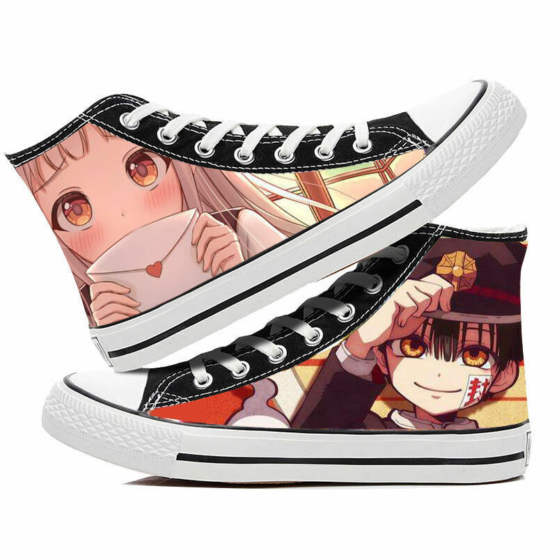 Туалетные кеды Hanako-kun с полным принтом, дышащие уличные 3D-кеды.