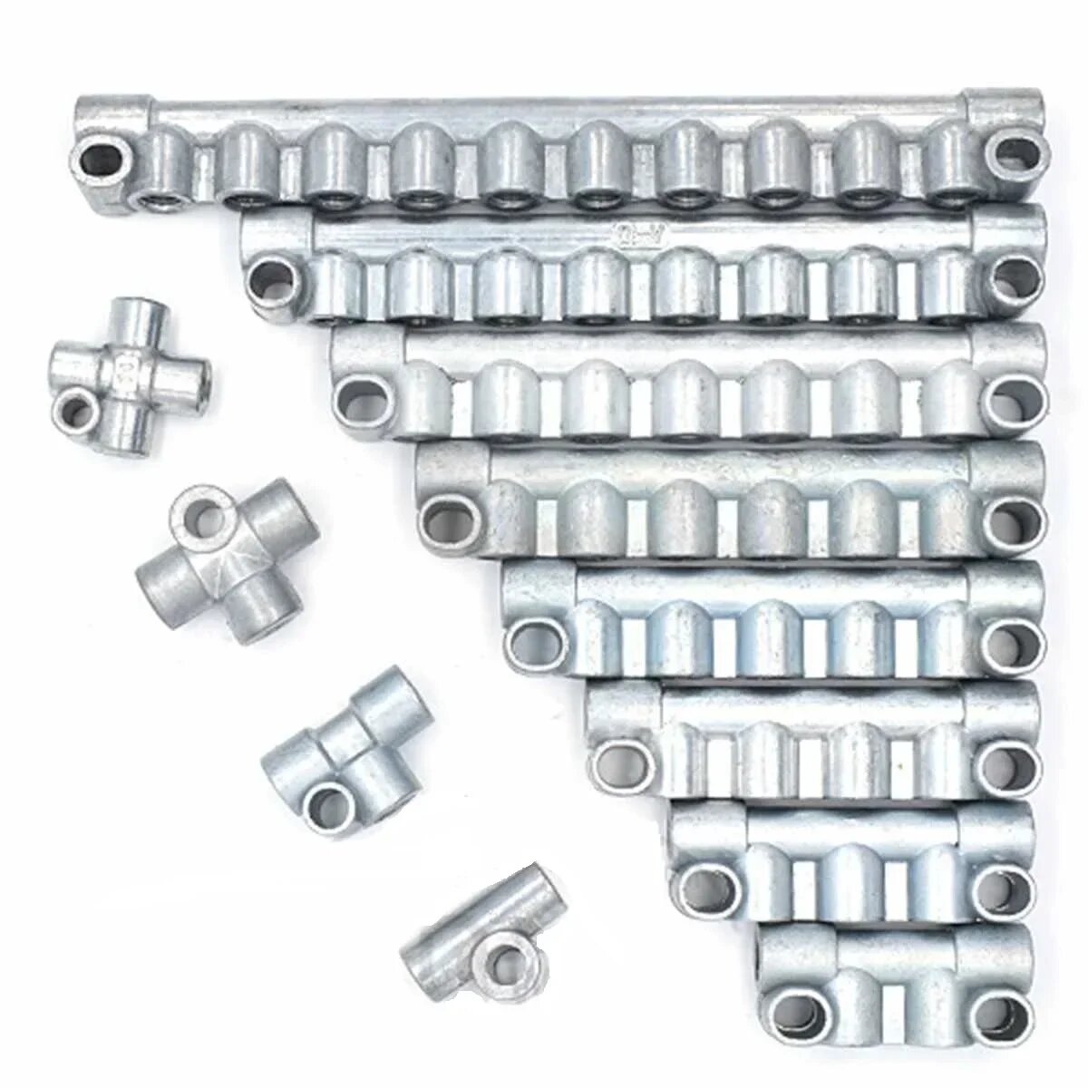 Алюминиевый блок распределителя масла, M10x1, 12 Ports