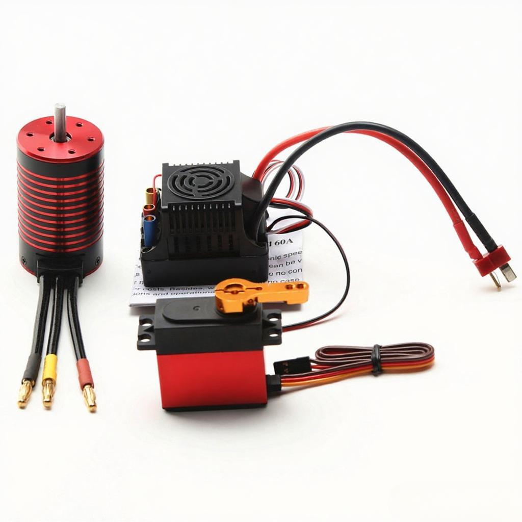 Waterproof 3660 Brushless Motor 3800KV с 80A Brushless ESC и 30KG Servos для радиоуправляемой машины Trax4 1/8/1/10 Tamiya