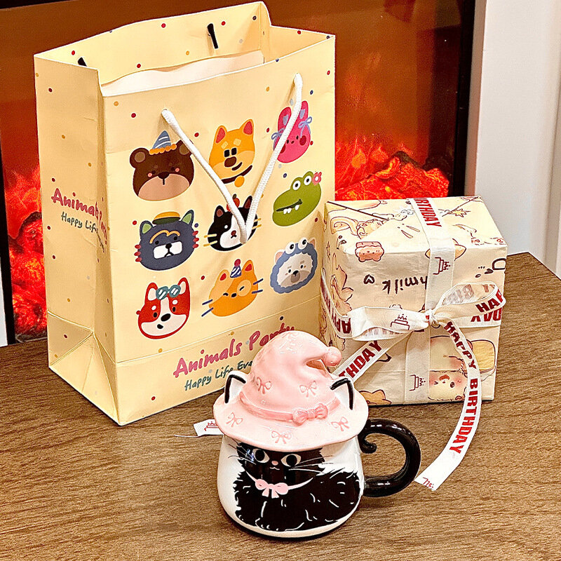 Подарок на день рождения для девочек, практичный небольшой презент, высокая эстетическая ценность, милая керамическая кружка, изысканный подарок для лучших подруг.