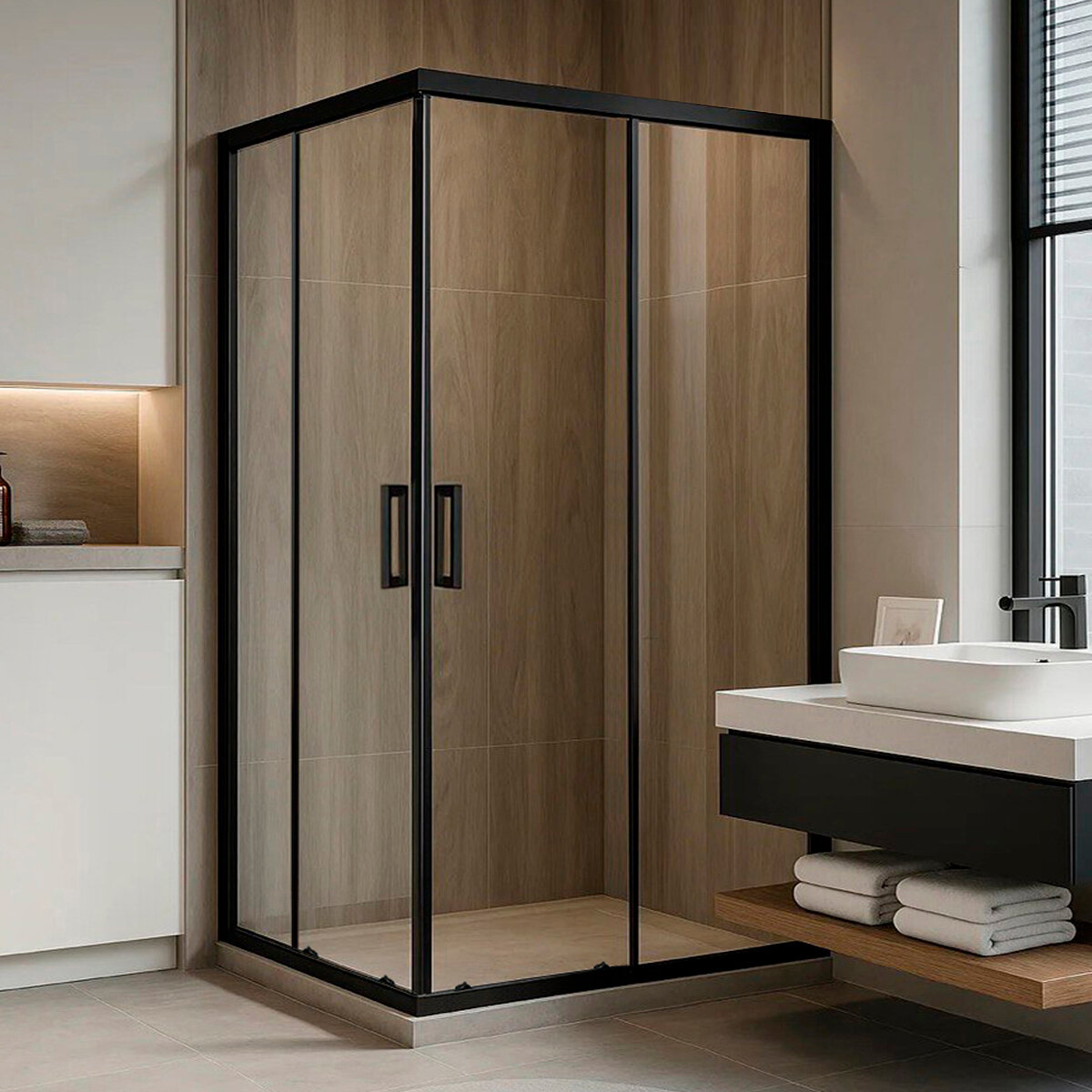 Душевой угол Royal Bath HPD 95х110 RB95110HPD-T-BL