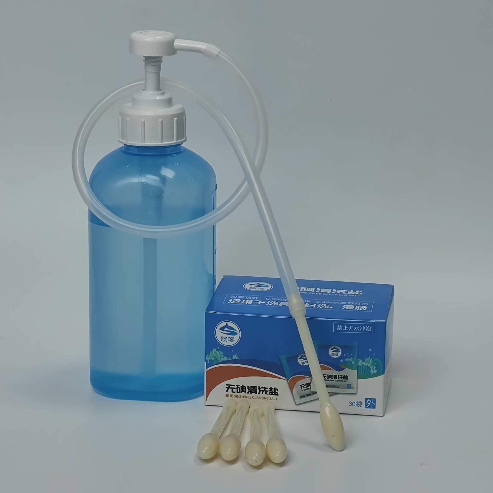 Задний очиститель клизмы лесбиянок Набор ирригаторов для клизмы*5+соль 30 пакетиков