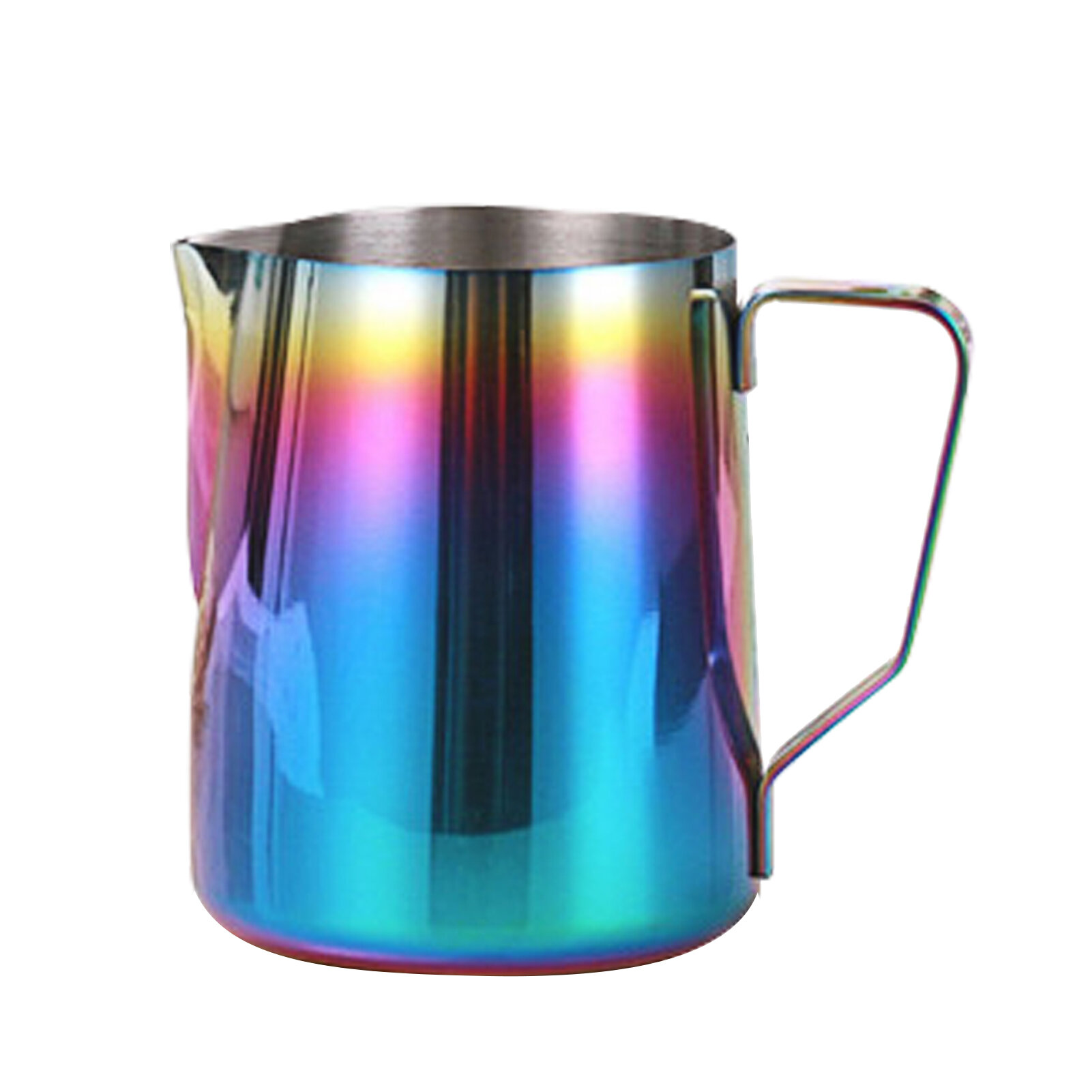 Кружка для вспенивания молока 350ml/12oz для эспрессо с двойными шкалами измерения из нержавеющей стали, цвет: Многоцветный, Серебристый, Золотой, Синий, Черный, материал: 304 нержавеющая сталь, размер: 8*11*9cm, вес упаковки:
