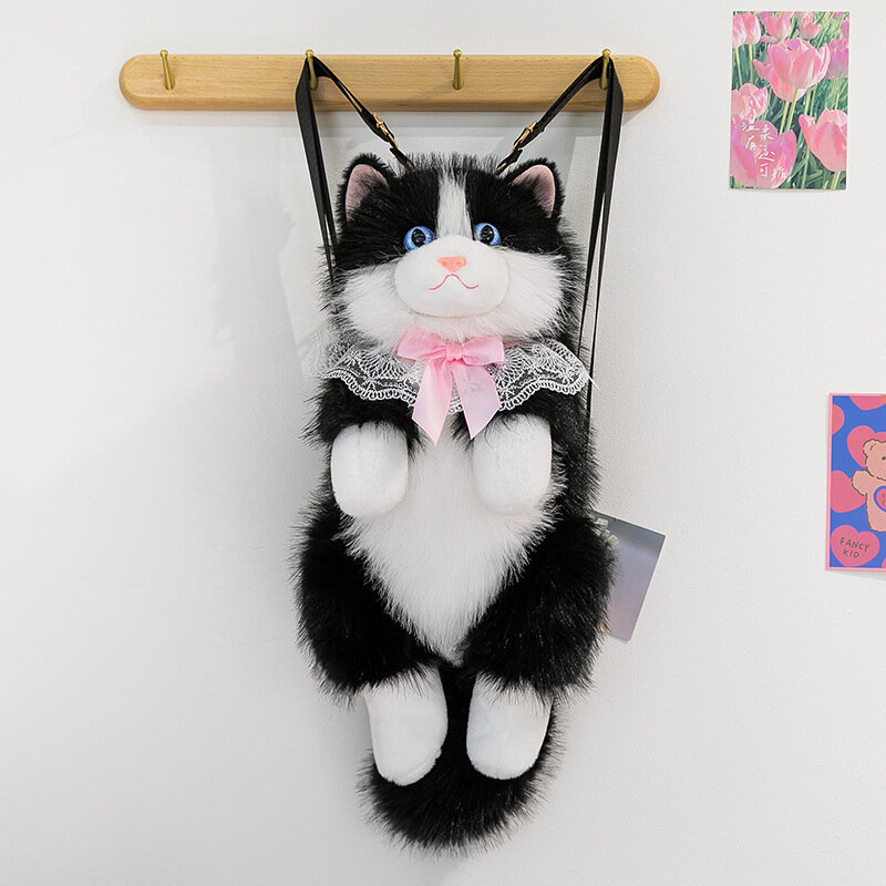 Игрушечная плюшевая кукла кошки-рэгдолл с музыкой, котенок с нагрудником, подарок для детей, интерактивная игрушка для родителей и детей