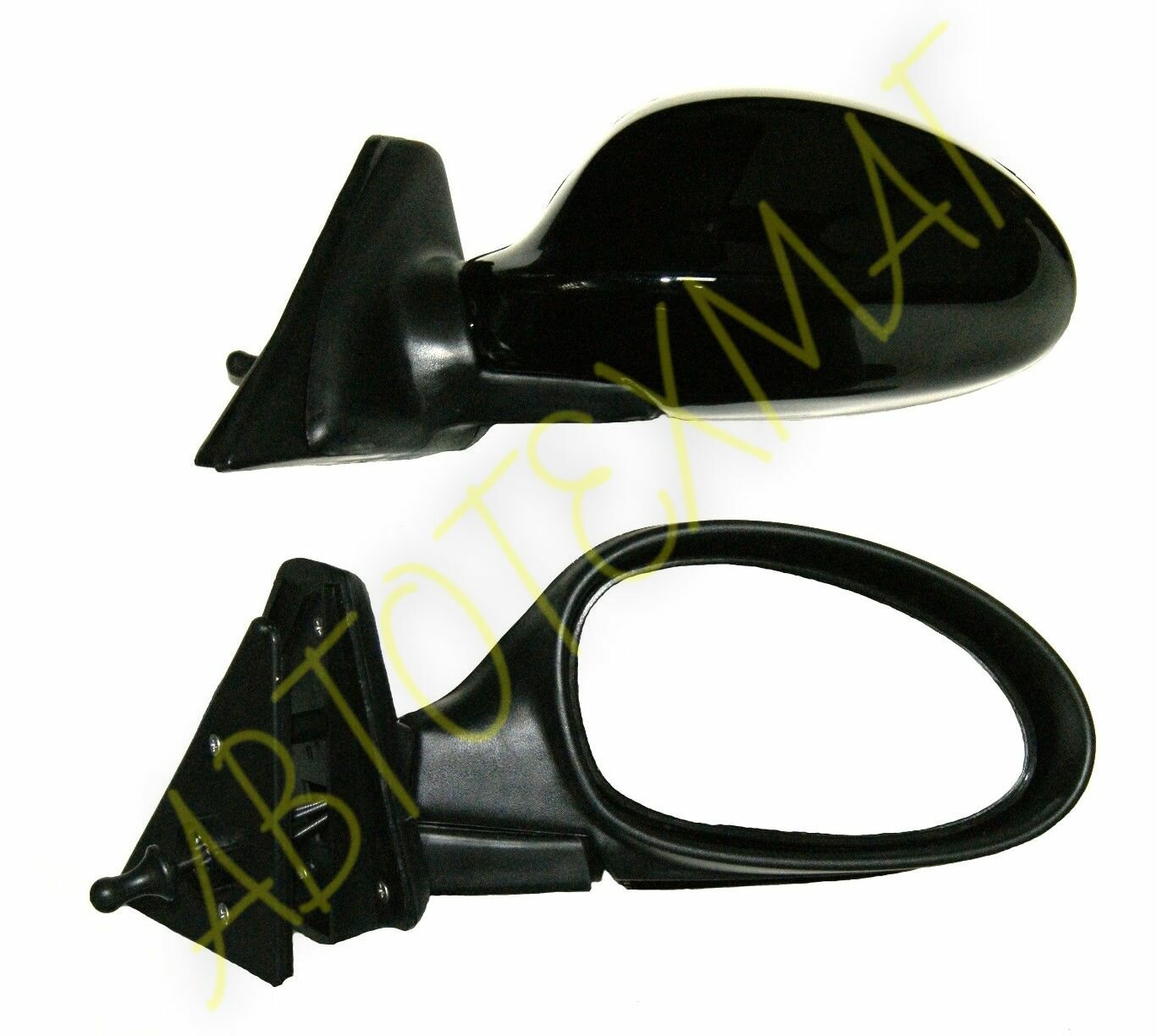 Зеркала боковые для автомобилей волга 2410, 3110, 31107, 31029 Черный цвет, корпус люкс, комплект.