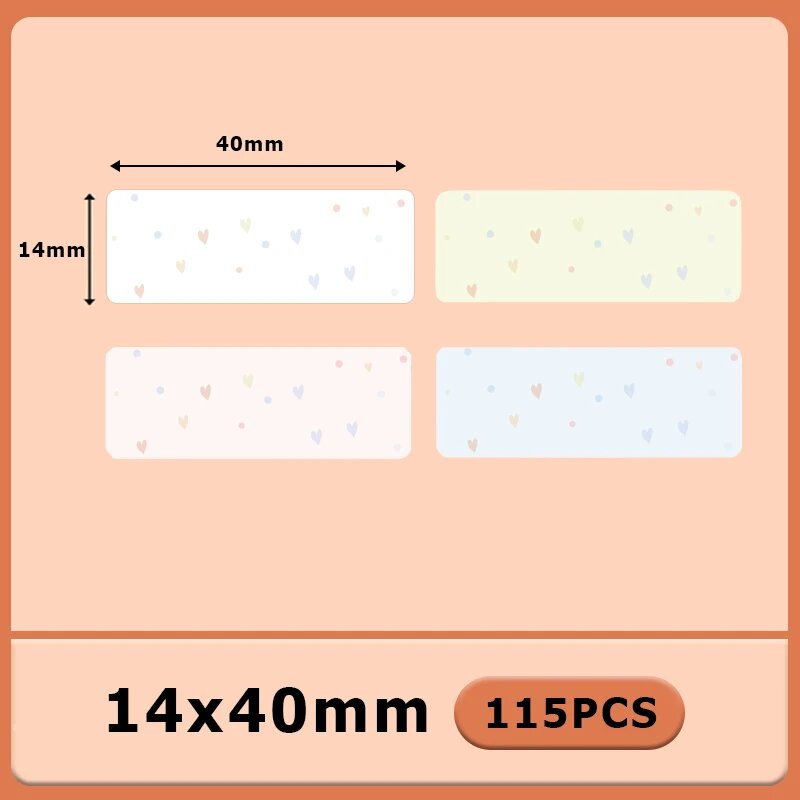 Рулон бумаги P15, термонаклейка 12x40, 14x30, лента для термопринтера, прозрачная бумага для этикеток для P11/P12/P15/P50/B100/D30/HP1/HP3