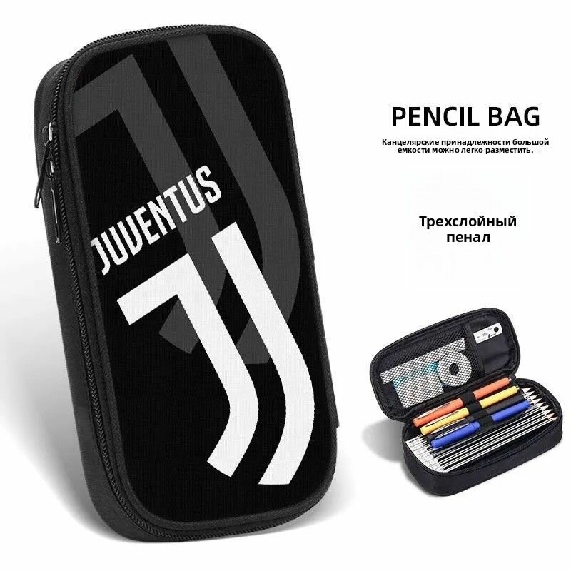 Пенал "Реал Мадрид", для мальчиков, прямоугоьный, с гербом клуба, 25 отделений