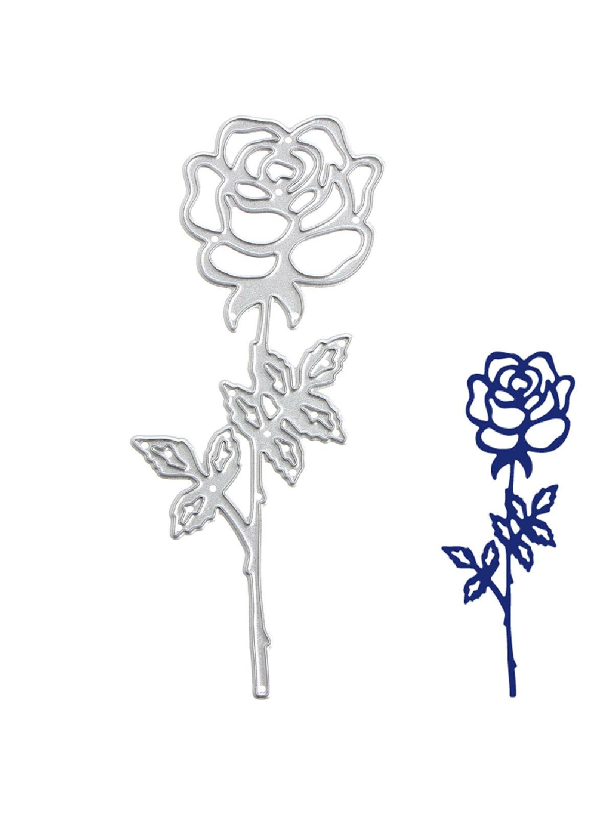 Романтическая Роза Режущие Штампы Трафареты DIY Альбом Для Вырезок Открытка С Тиснением Ремесло