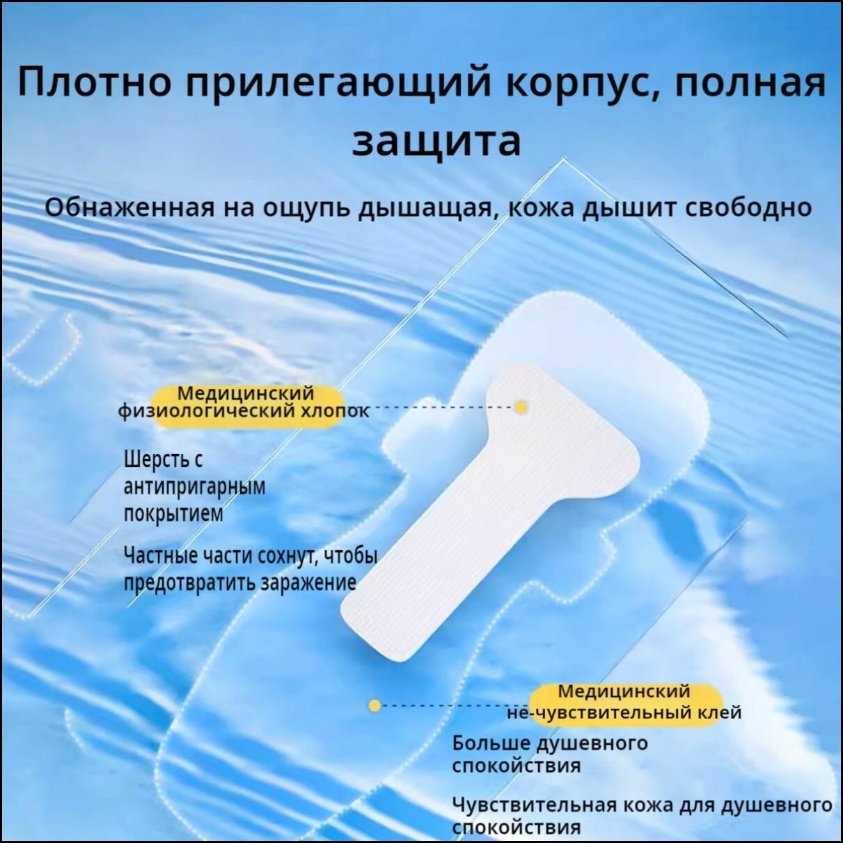 Прокладки гигиенические, Женская защита для плавания интимных частей тела, с мягкой поверхностью