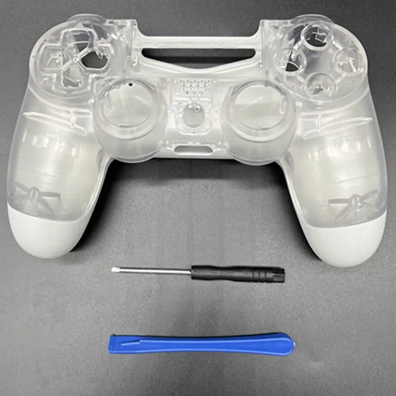 Прозрачный чехол для контроллера PS4 Pro JDM-050 JDM-055 Front back shell