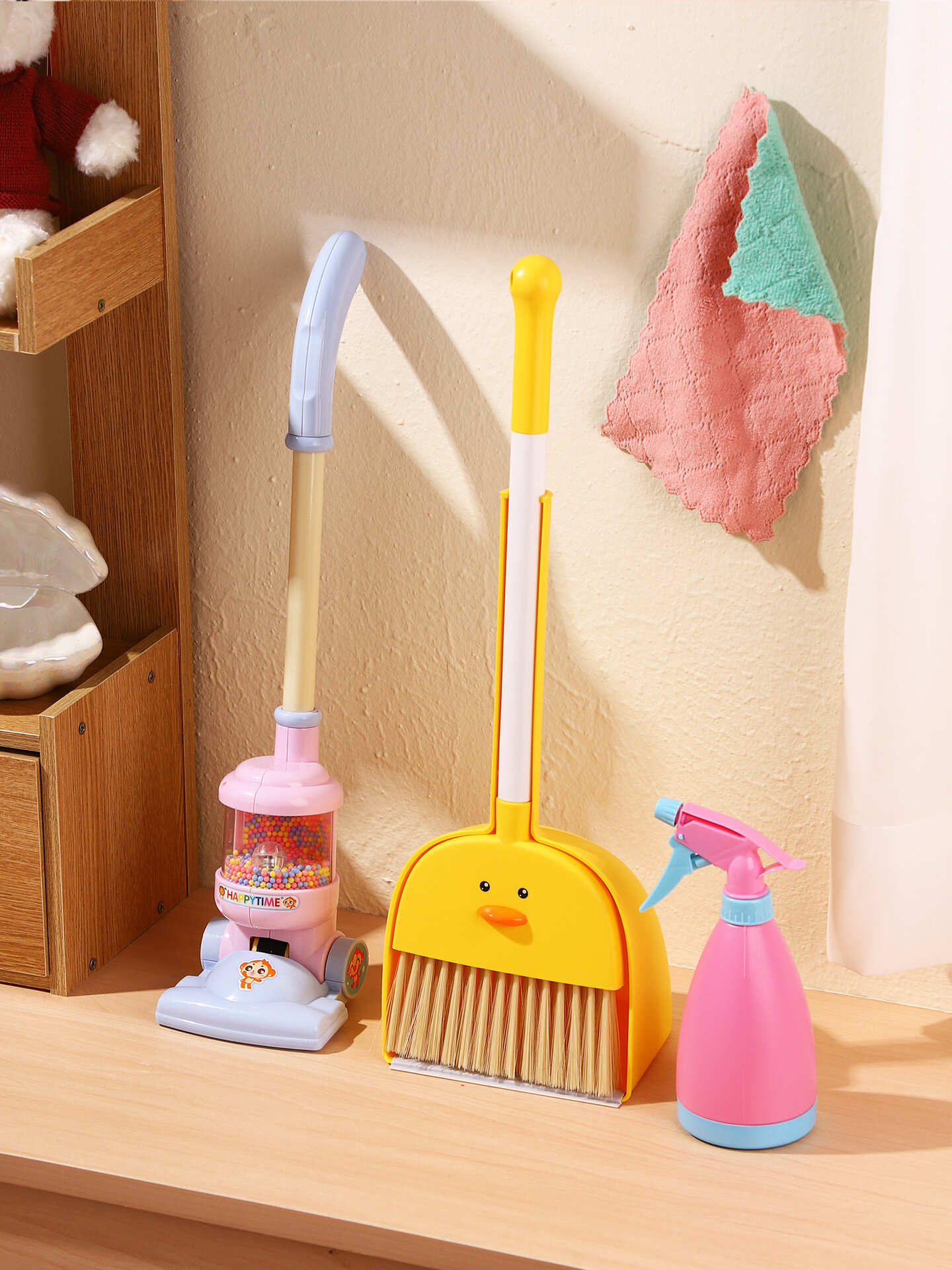 Игрушки для ролевых игр "Умный мозг", детские инструменты для уборки, набор метлы, пылесоса и швабры для развития жизненных навыков