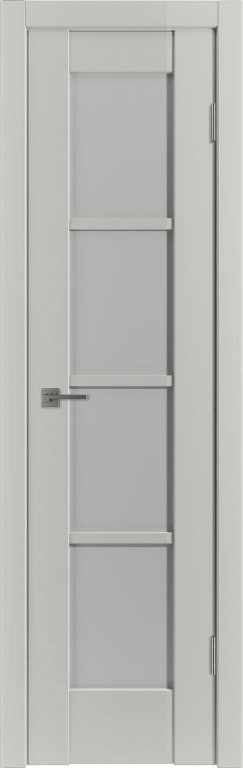 ЕР 1 Эмалекс бежевый Сатин белый (матированное стекло) 400*2000 (дверное полотно)