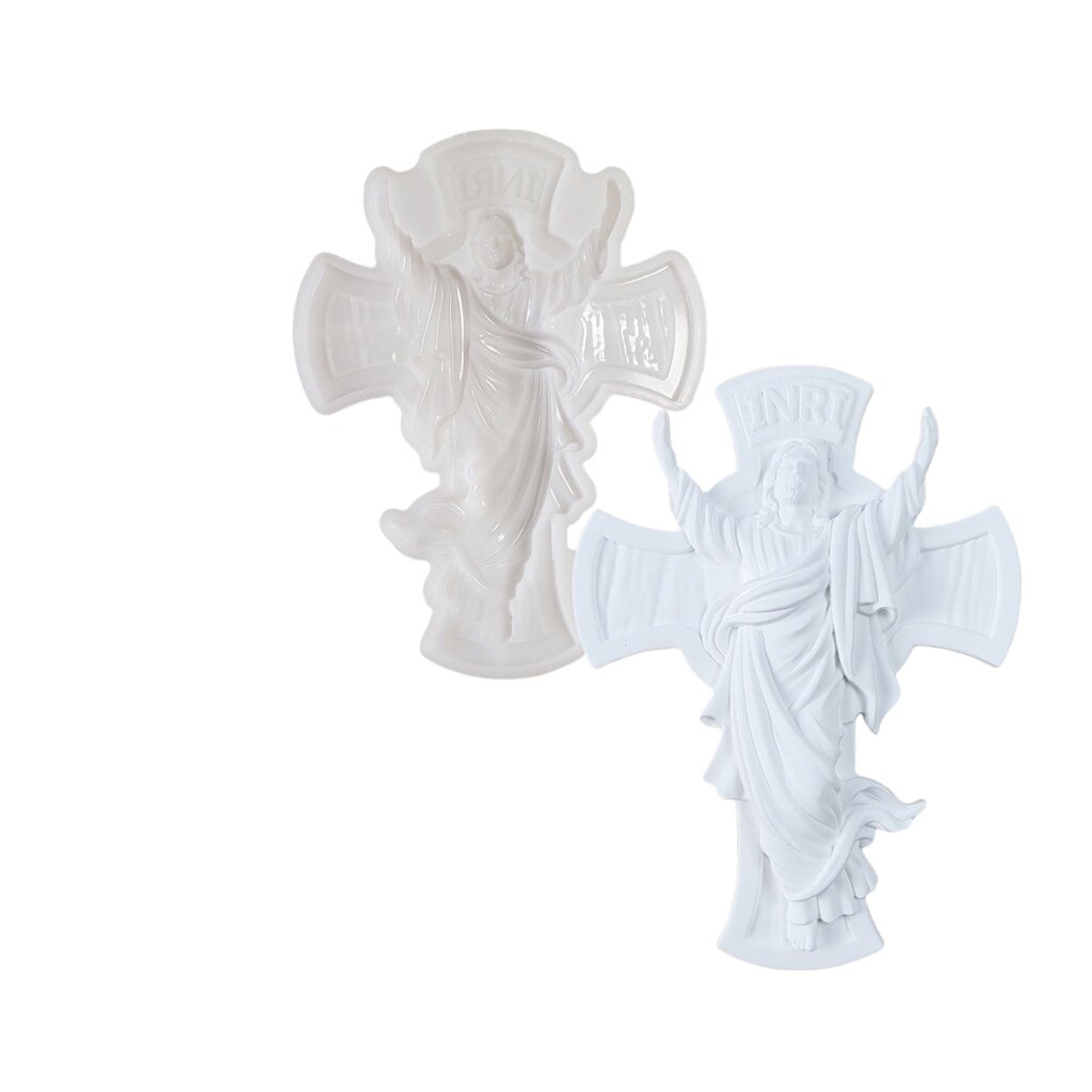 3D Прочная Силиконовая форма Христа для изготовления Свечей и Украшений для изготовления мыла Термостойкая и Пищевая