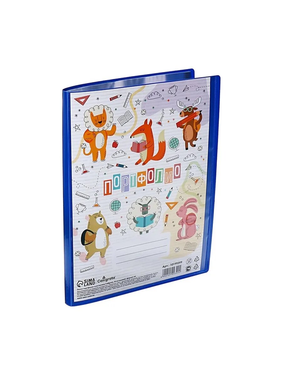 Пластиковая папка-портфолио для учеников
