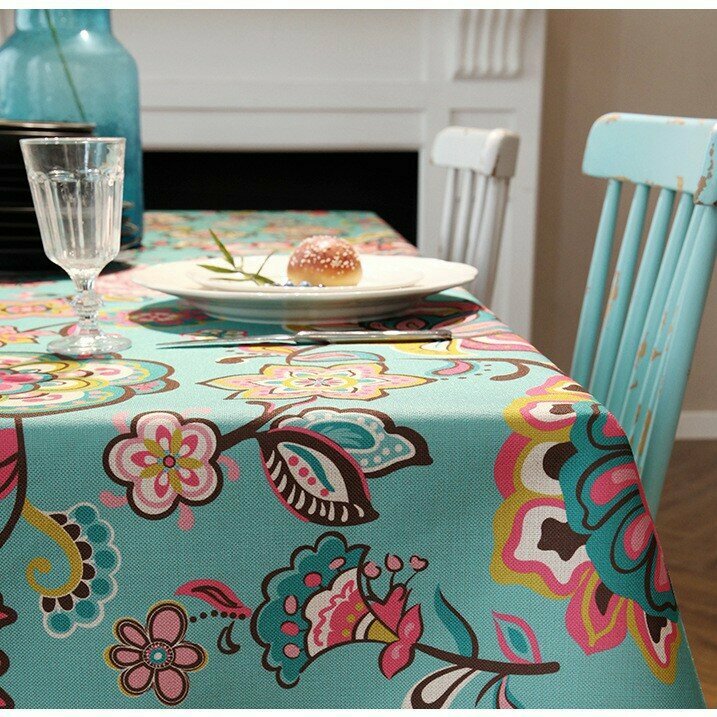 Ткань для обеденного стола, кофейного стола, мастерская живопись, цифровая печать, американский французский стиль, легкая роскошь, высококачественная сельская столовая скатерть