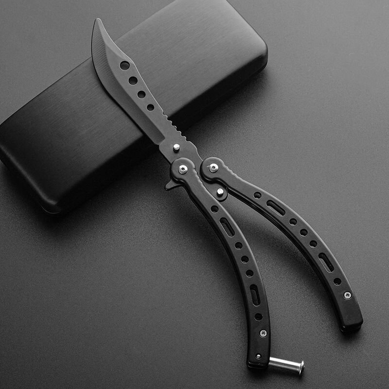 CSGOСкладной нож бабочка сталь для тренировок