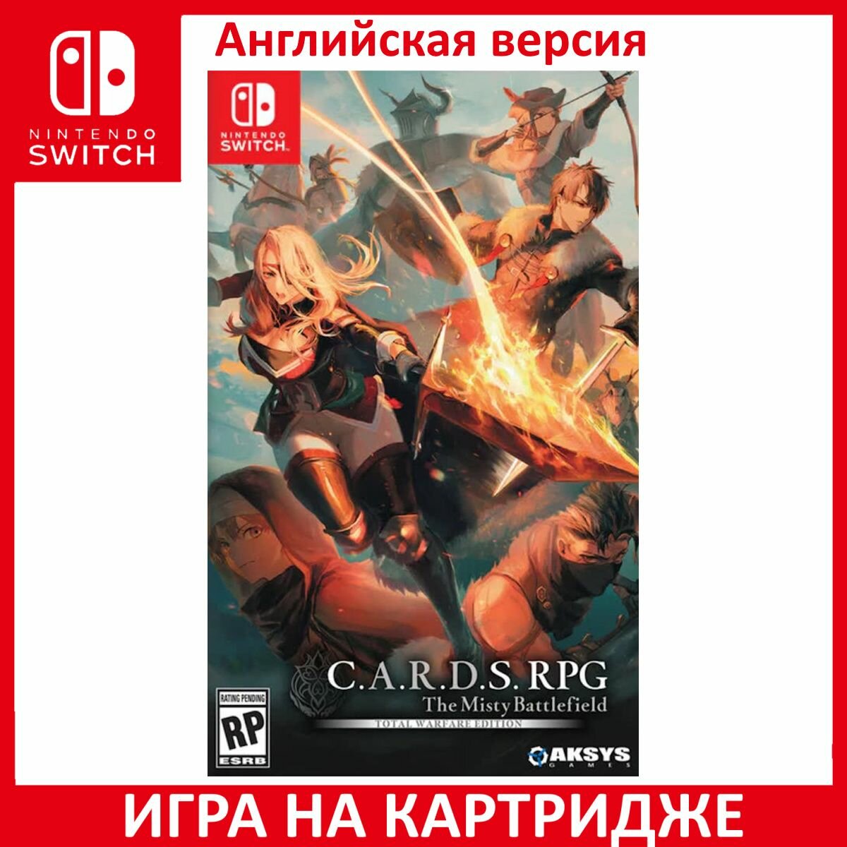 Игра C.A.R.D.S. RPG The Misty Battlefield Total Warfare Edition Switch Картридж на Nintendo Switch Английская версия