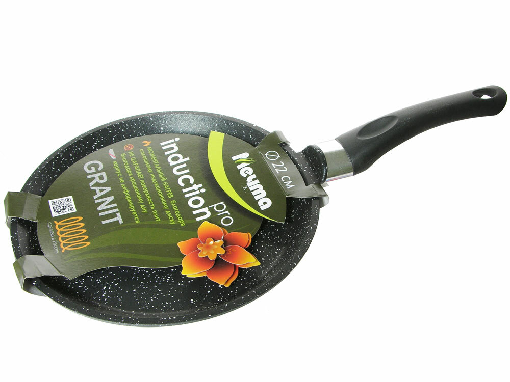 Блинница 22см Гранит black Induction Pro — фото 1