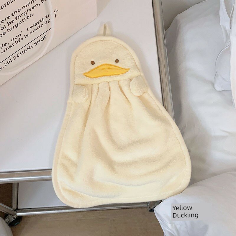 Креативное и милое полотенце для рук, подвесное, с мультяшным рисунком, супервпитывающее, без ворса, для дома, ванной и