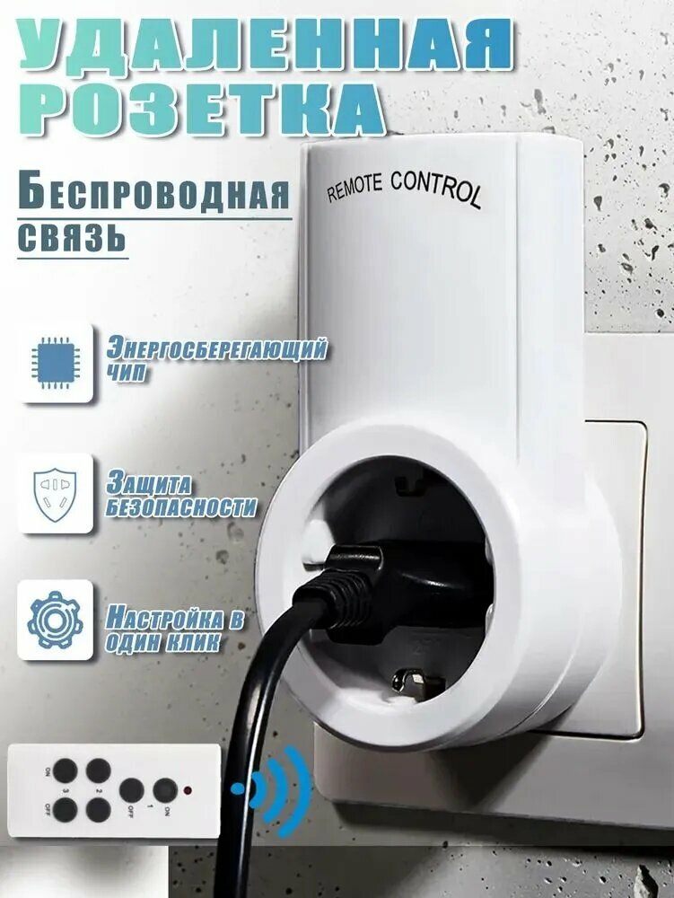 KNOW EASY-Беспроводная радиоуправляемая розетка с пультом управления