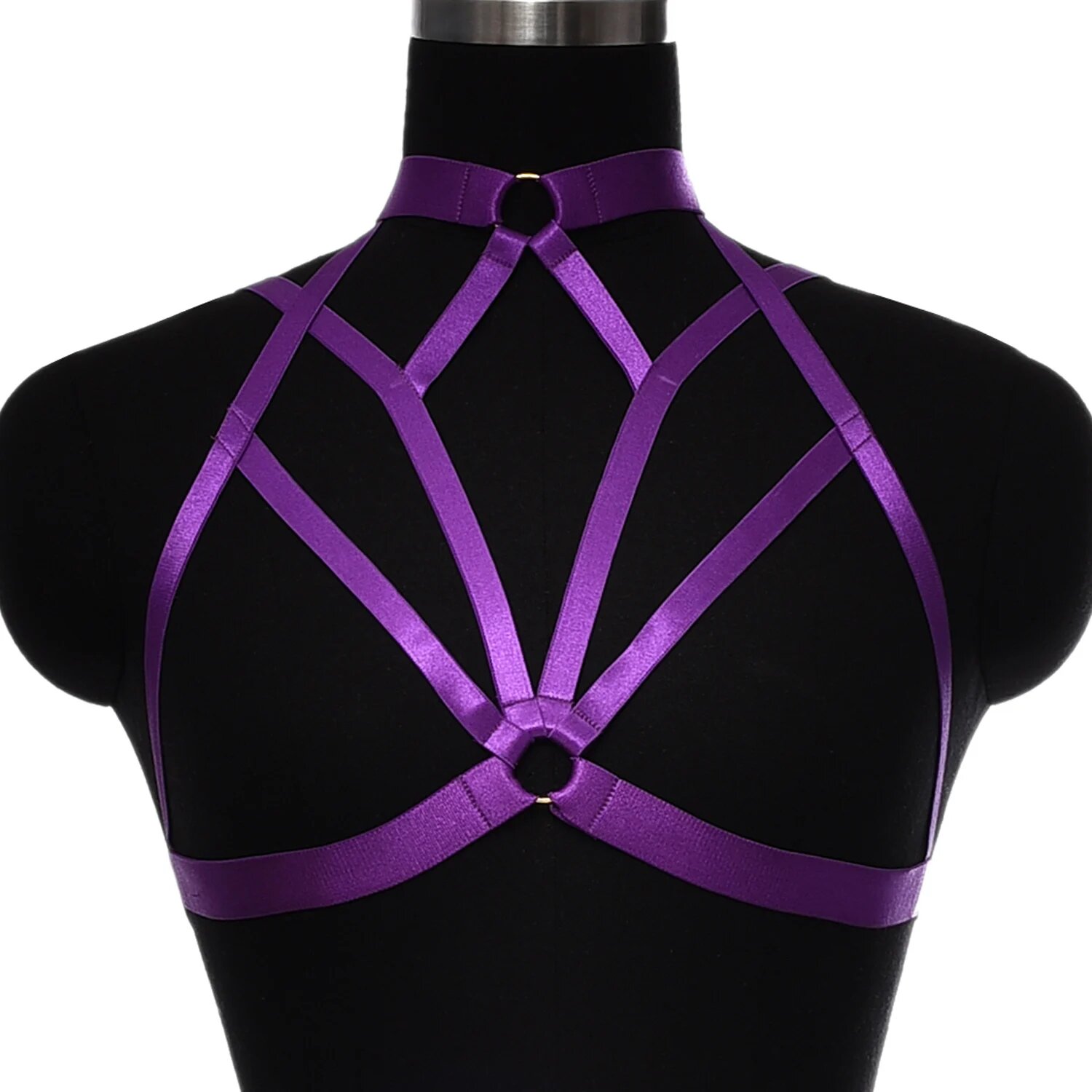 Фиолетовый BODY HARNESS с регулировкой, Deep purple