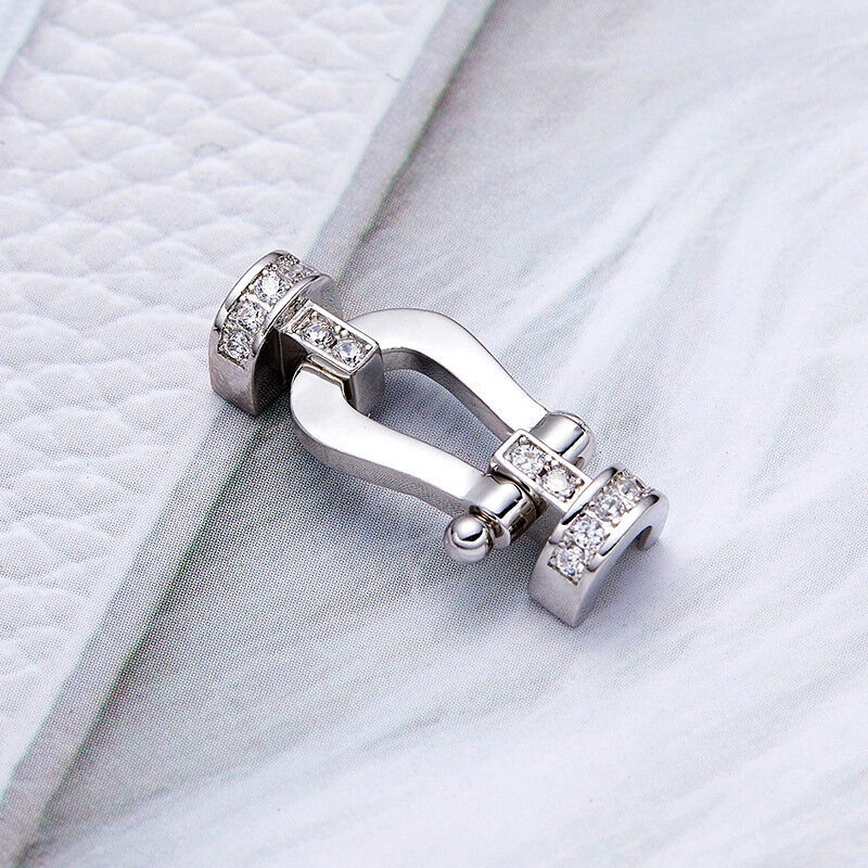 Браслет с пряжкой в виде подковы, красный веревочный браслет, парный стиль для мужчин и женщин, браслет на год зодиака, удачный стальной проволочный браслет, DIY браслет