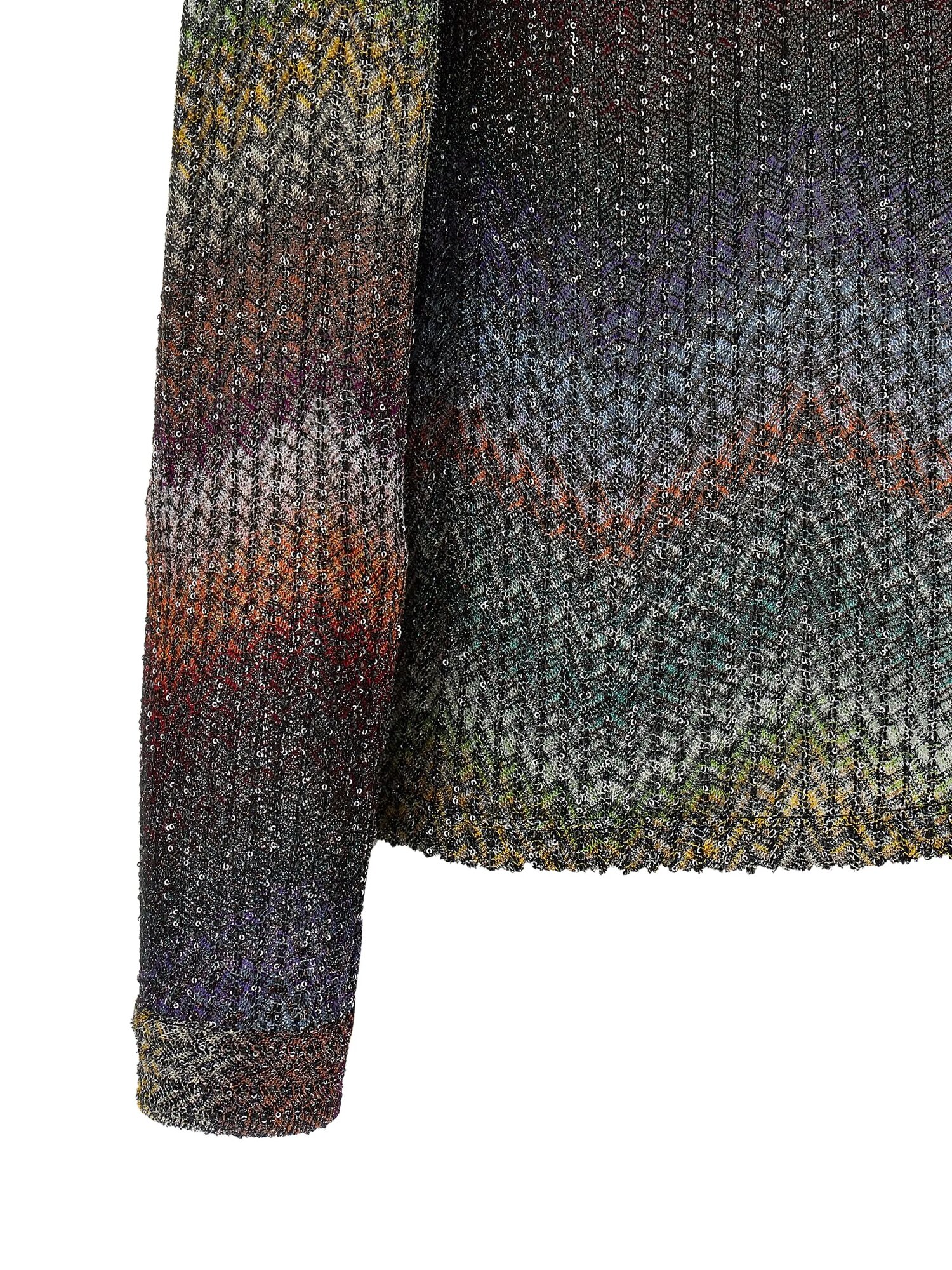 Рубашка Missoni Sequin zigzag shirt, размер 48, серый — фото 1