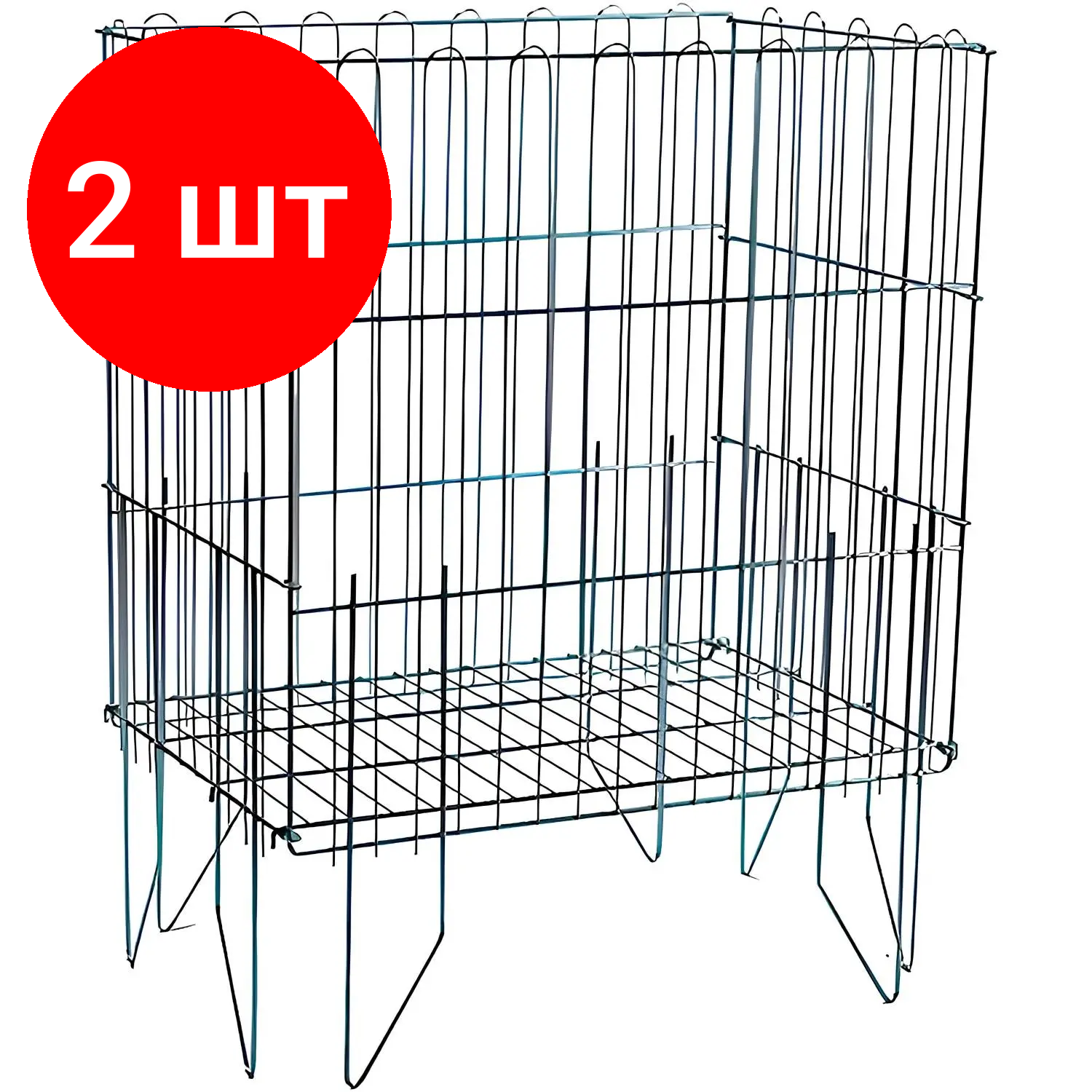 Комплект 2 штук, Накопитель для торгового зала MDM_корзина c рег. дном 3RDTUS668 600х600х800