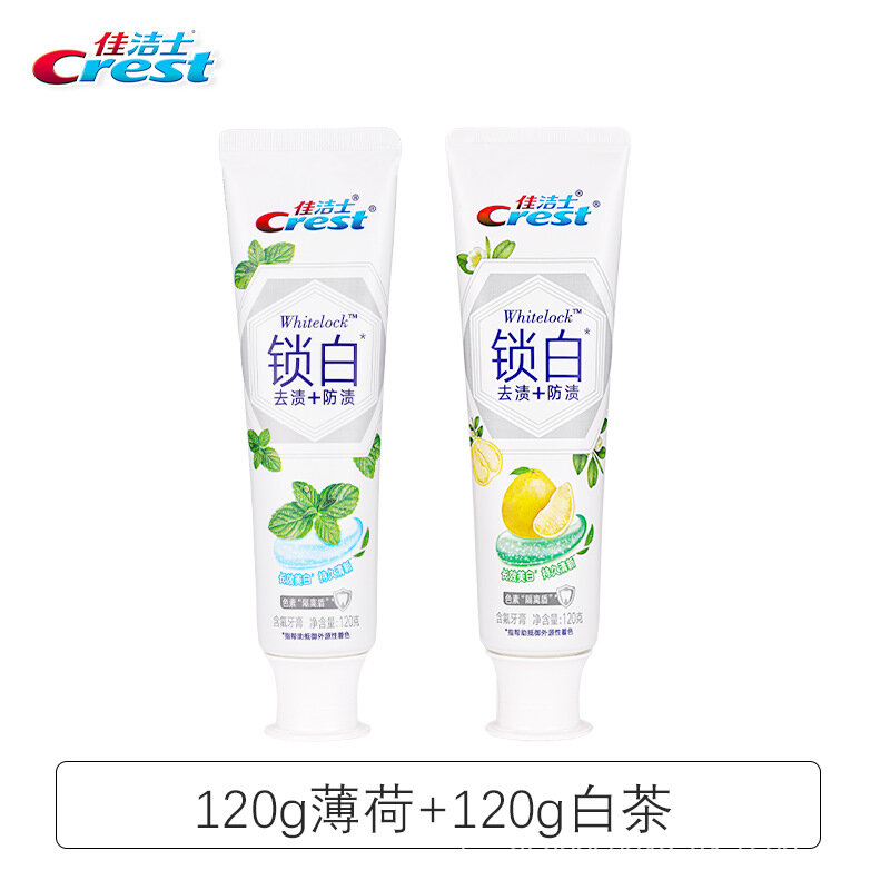 Зубная паста Crest Whitening, белая персиковая зубная паста в наличии, оптовая продажа, уменьшение пятен, зубной камень, аромат белого персика, свежее дыхание, фторид