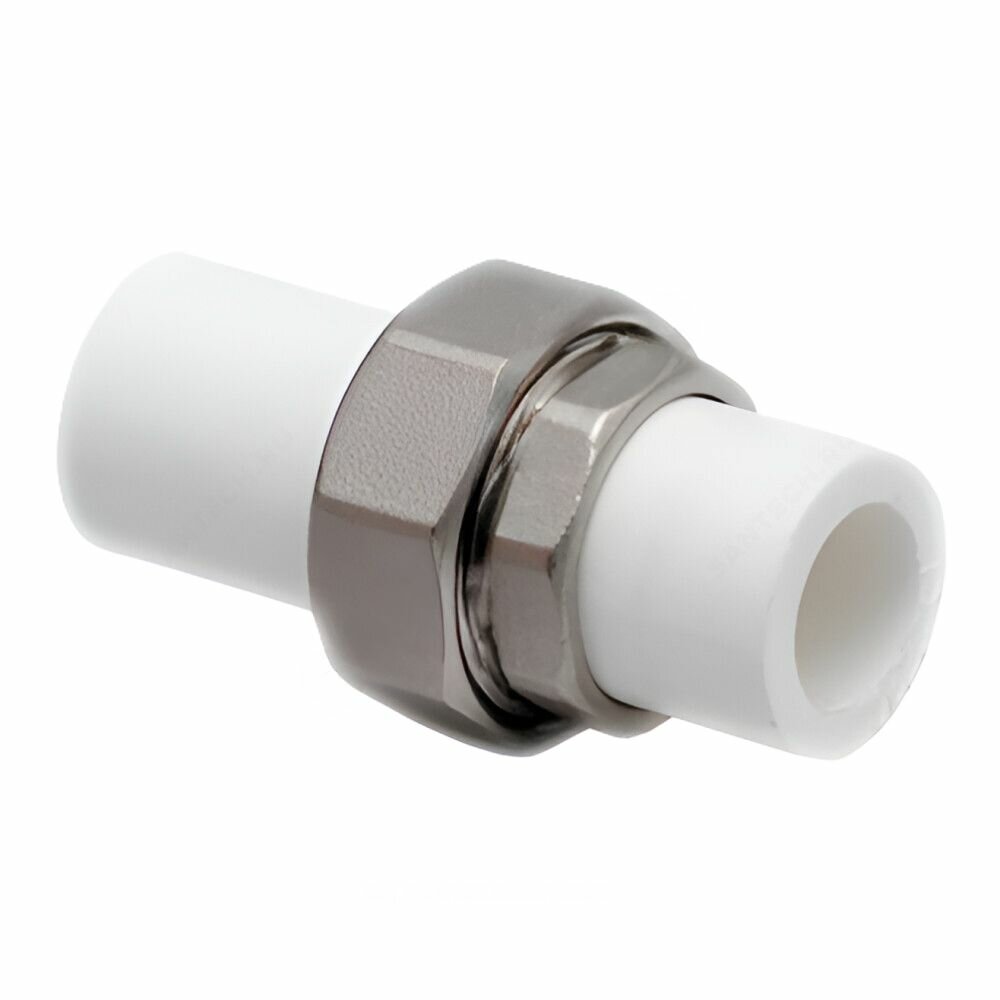 Муфта PP-R разъемная белая Дн 25 наруж пайка RTP (РосТурПласт) 10730