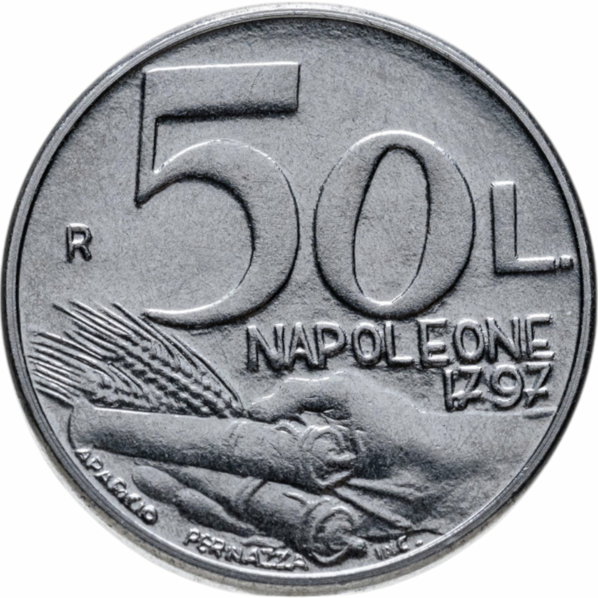 Сан-Марино 50 лир lire 1991, Сталь, в сохранности UNC