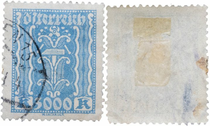 Австрия 3000 крон Почтовая марка 1922