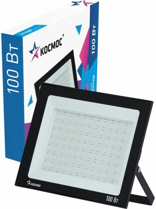 Прожектор светодиодный 100Вт 6500К IP65 8000лм космос K_PR5_LED_100