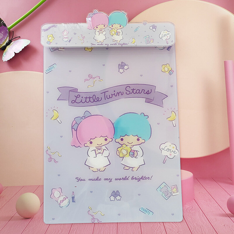 Студенческий планшет для письма A4, папка с мультяшным собакой, кошкой, звездами, милый детский маленький магазин, акриловый планшет A4 с клипом