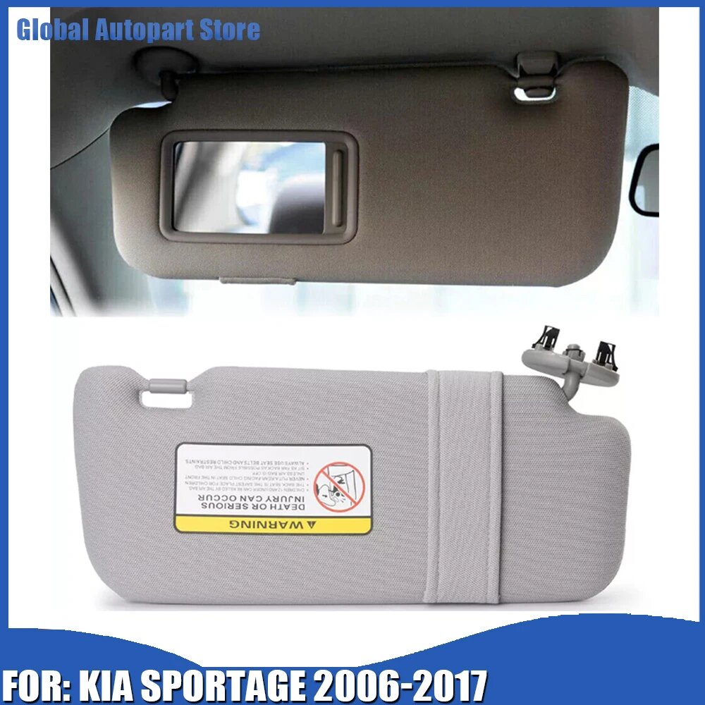 Внутренний солнцезащитный козырек автомобиля для Kia Sportage 2006, 2007, 2008, 2009, 2010, 2011, 2012, 2013, 2014, 2015, 2016, 2017, левый передний солнцезащитный козырек от солнца