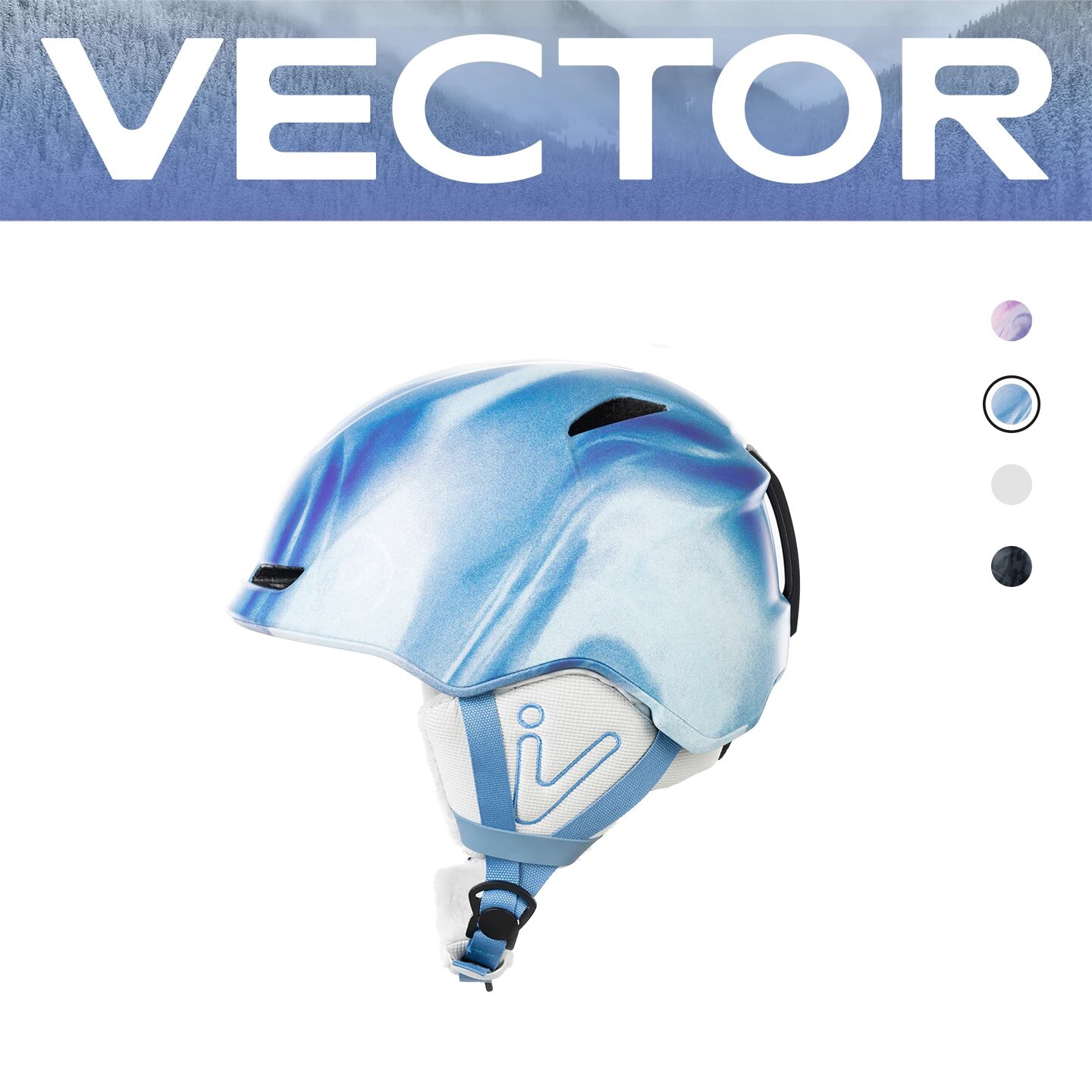 VECTOR лыжный шлем Голубой, M (56-59CM), Ski Helmet 2
